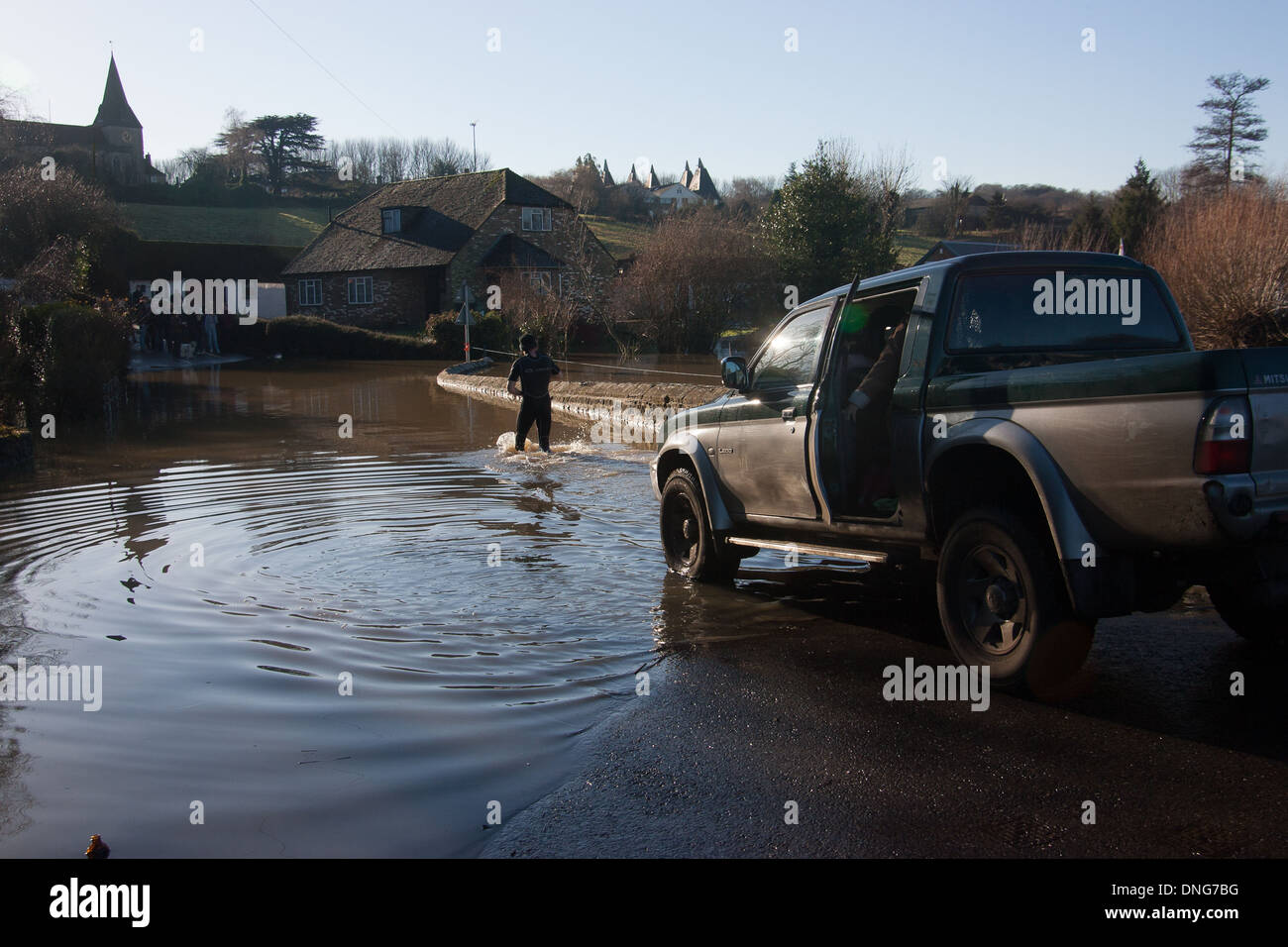 River Medway Flooding Kent flood Stock Photo - Alamy