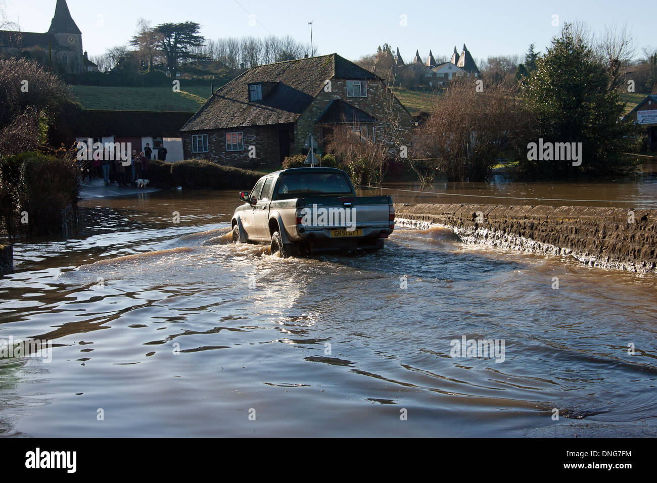 River Medway Flooding Kent flood Stock Photo - Alamy