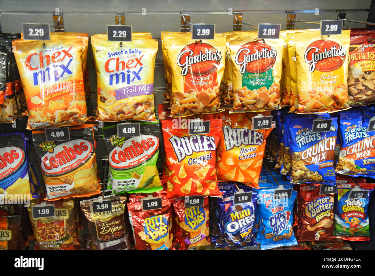 Snack junk food display sale hi-res stock photography and images - Alamy