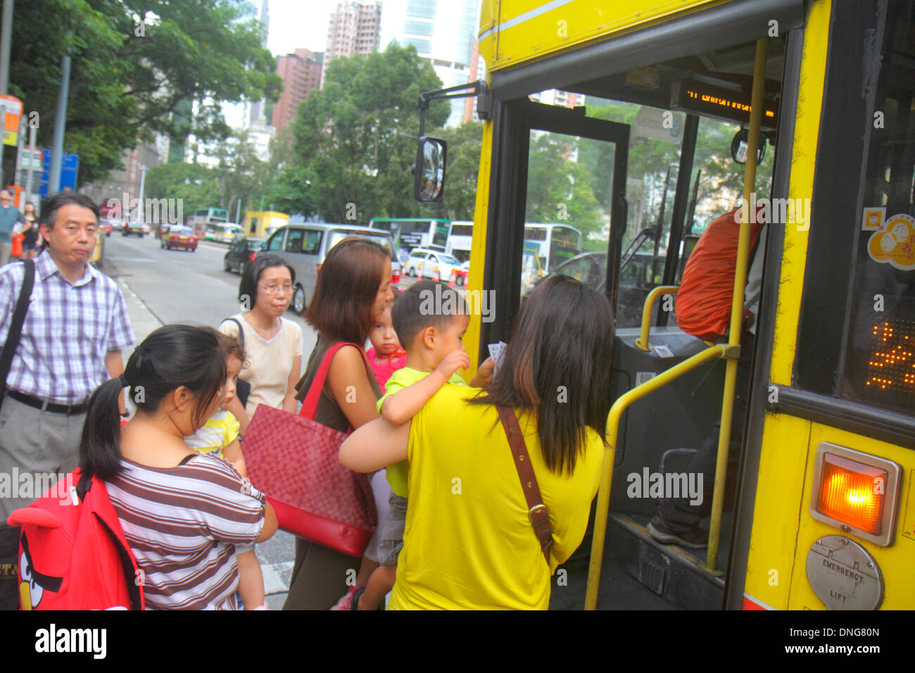 Boarding hong kong bus hi-res stock photography and images - Alamy