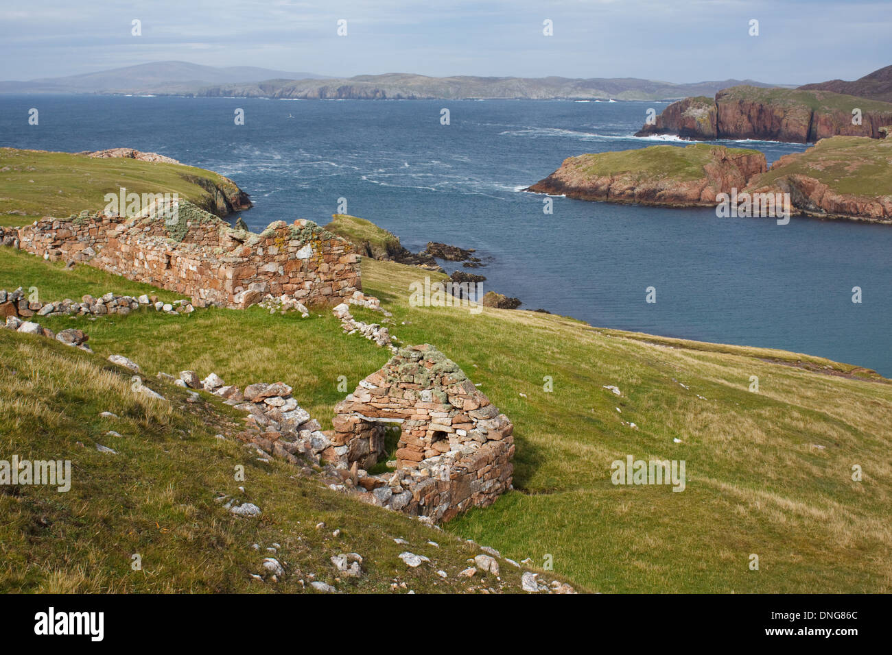 The old haaf fishing station at South Ham on the island of Muckle Roe ...