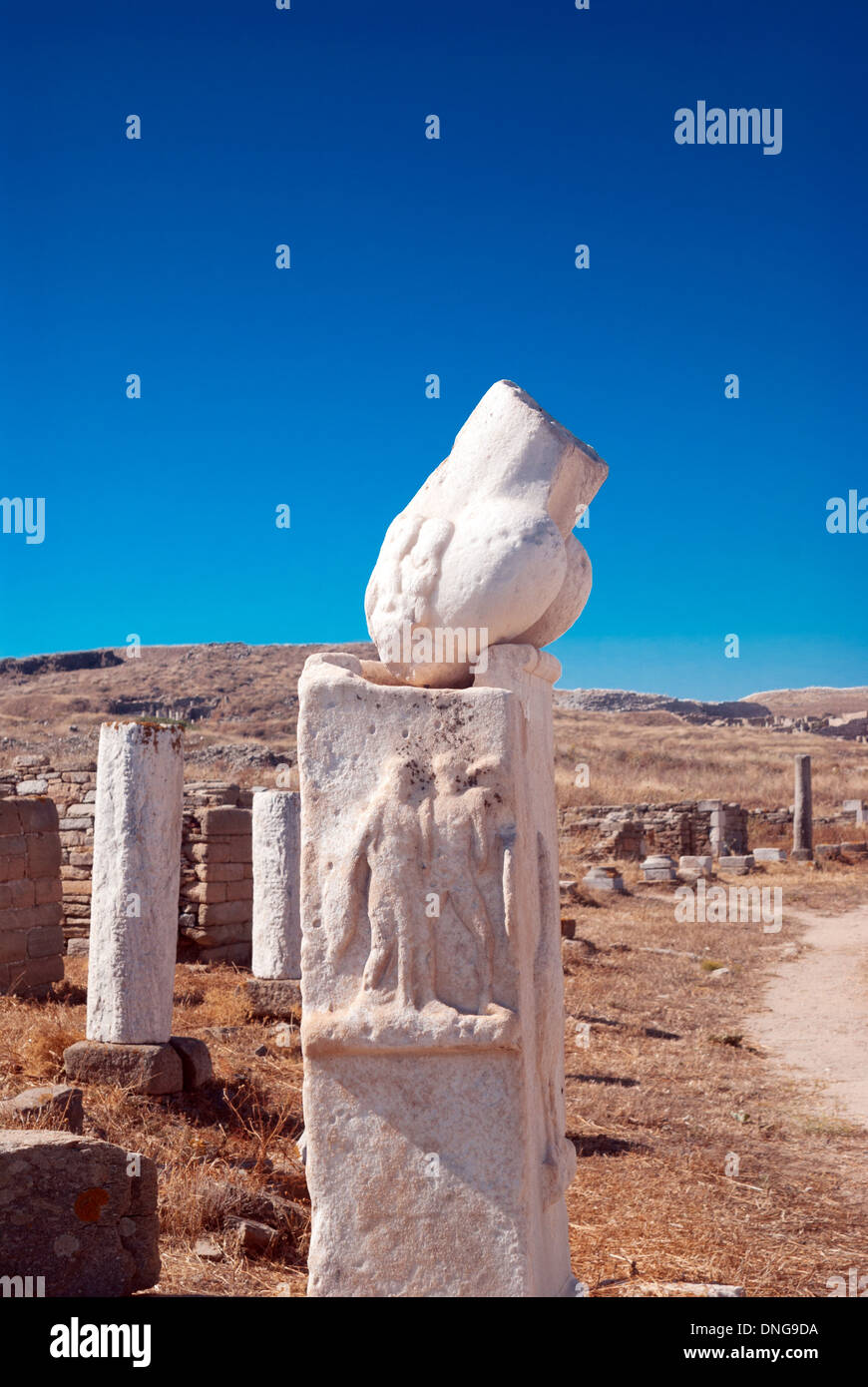 Delos temple of apollo hi-res stock photography and images - Alamy