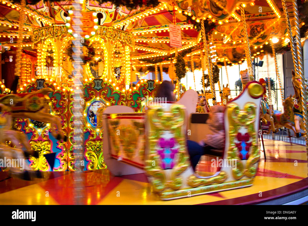 Merry go round amusement ride hi-res stock photography and images - Alamy