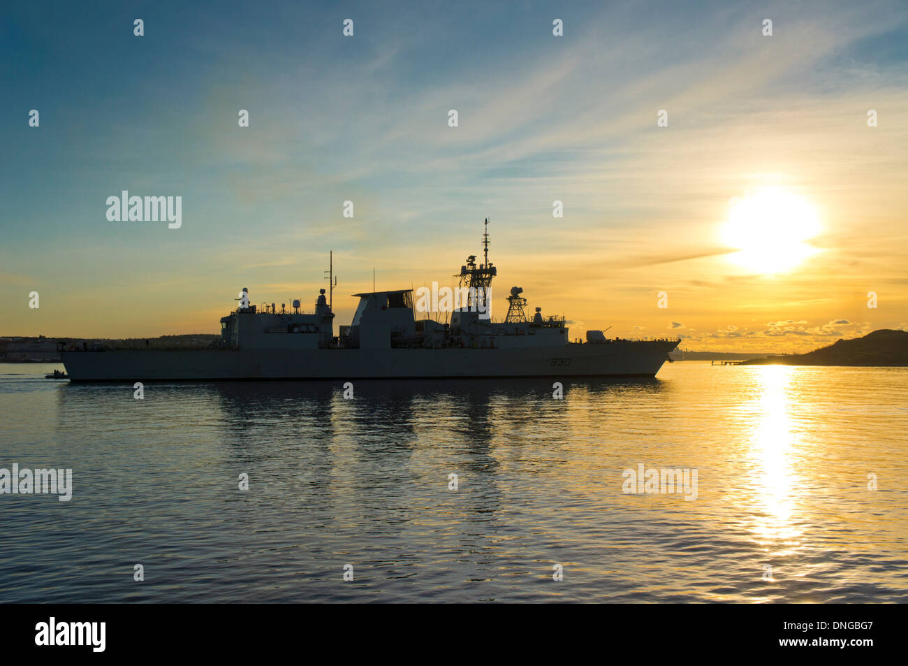 Modernized Royal Canadian Navy Halifax class frigate HMCS HALIFAX (FFH ...