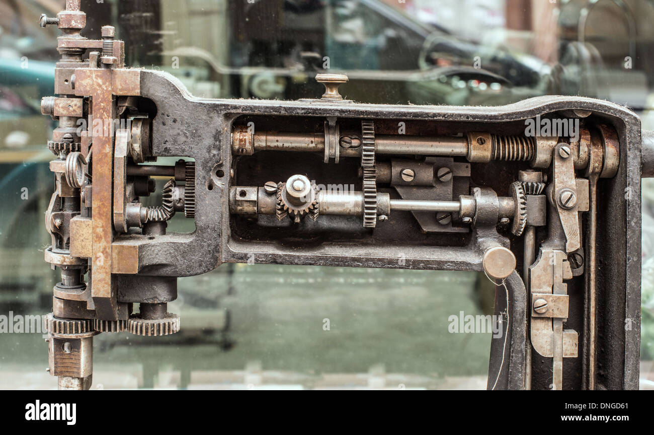 Machine partes mechanism. Close up shot Stock Photo - Alamy