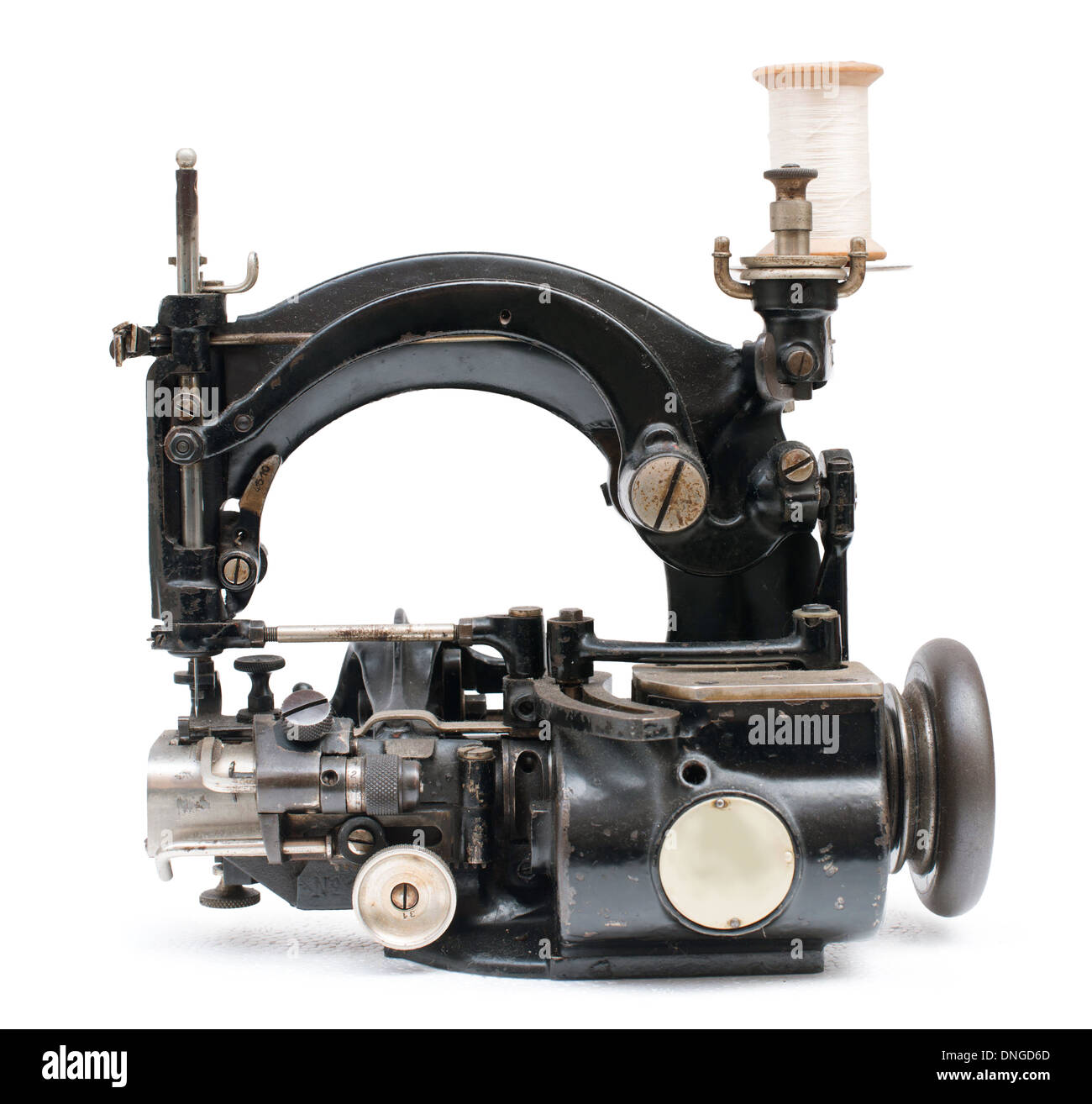 Old manual sewing machine Cut Out Stock Images & Pictures - Alamy