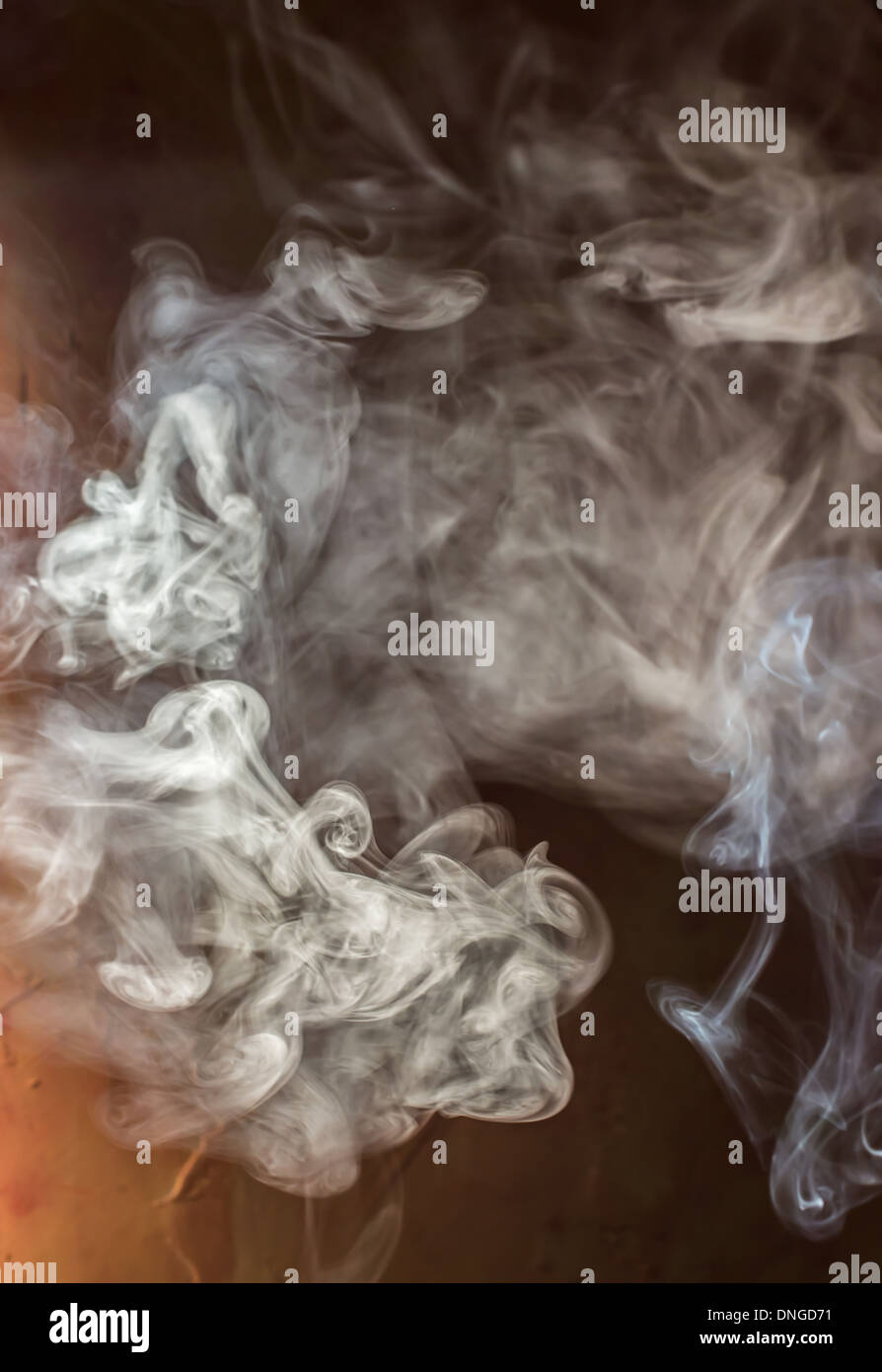 Smoke in room. Backlight from window Stock Photo - Alamy
