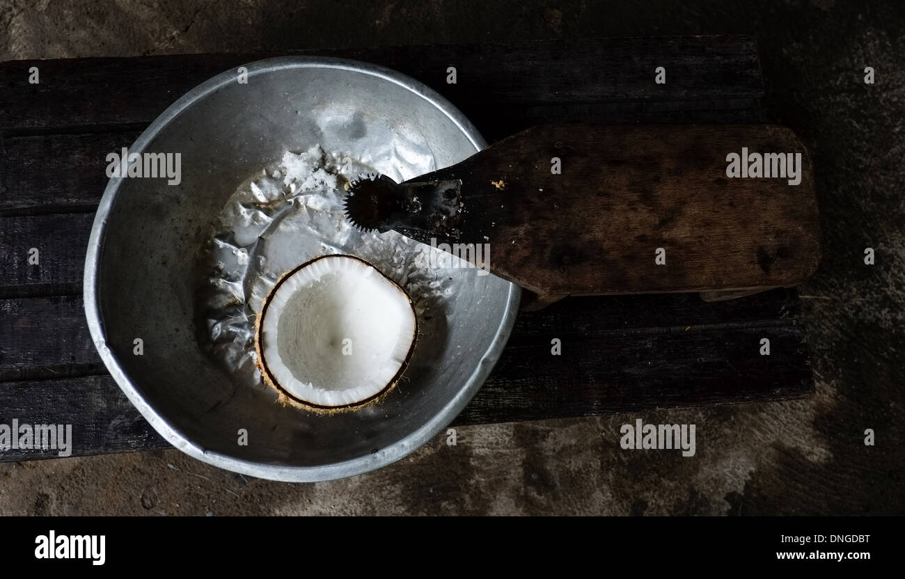 Coconut grinding machine, Thailand Stock Photo - Alamy