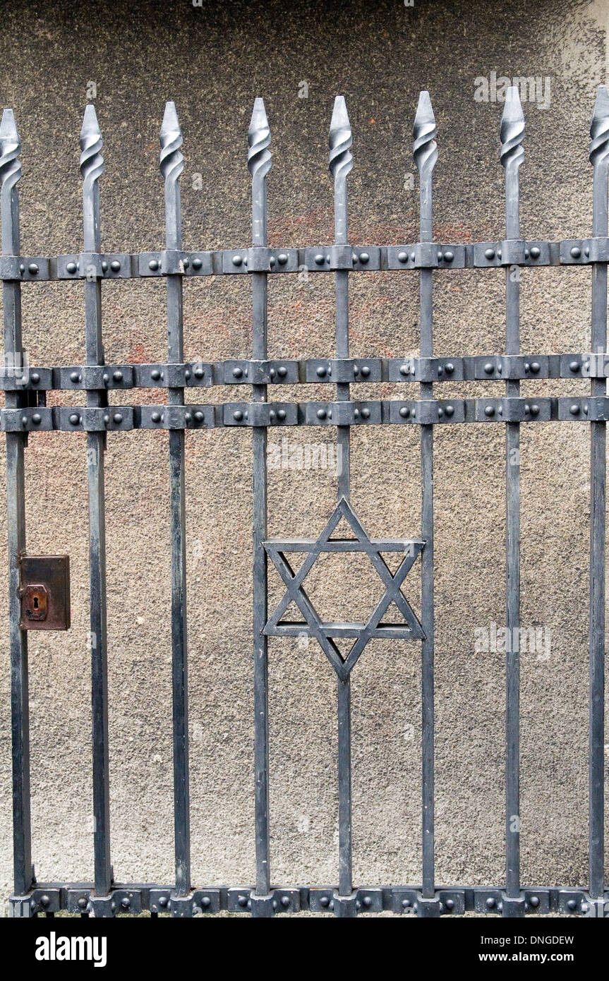 wrought iron entry gate star of David to Jewish Museum Prague Czech ...