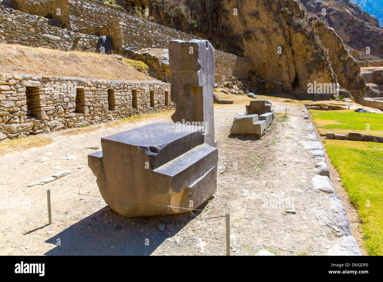 Ollantaytambo Peru Inca ruins and archaeological site in Urubamba South ...