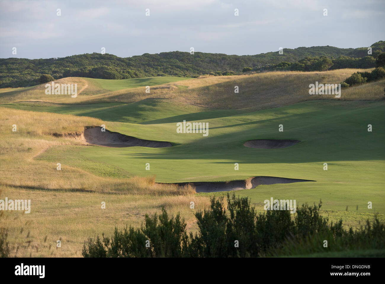 fairway RMGC Australia sand belt golf course fairway with sand bunkers ...