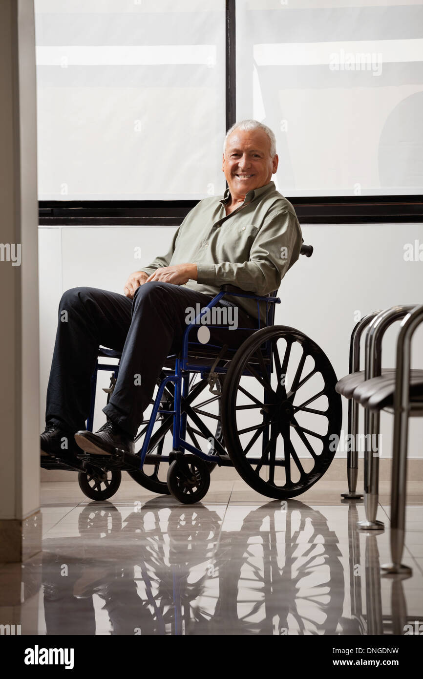 Happy Disabled Senior Man Stock Photo - Alamy