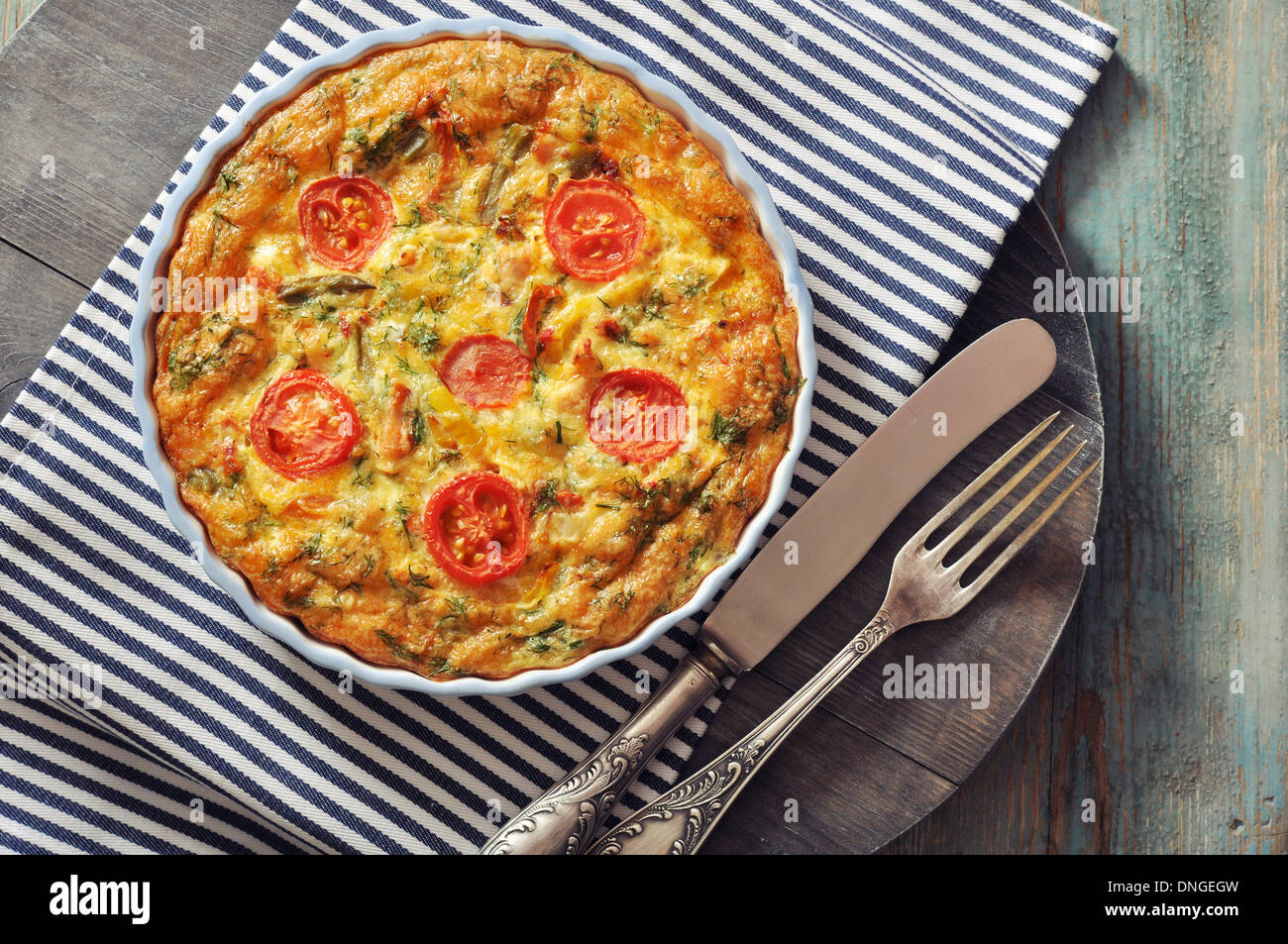 Vegetable frittata hi-res stock photography and images - Alamy