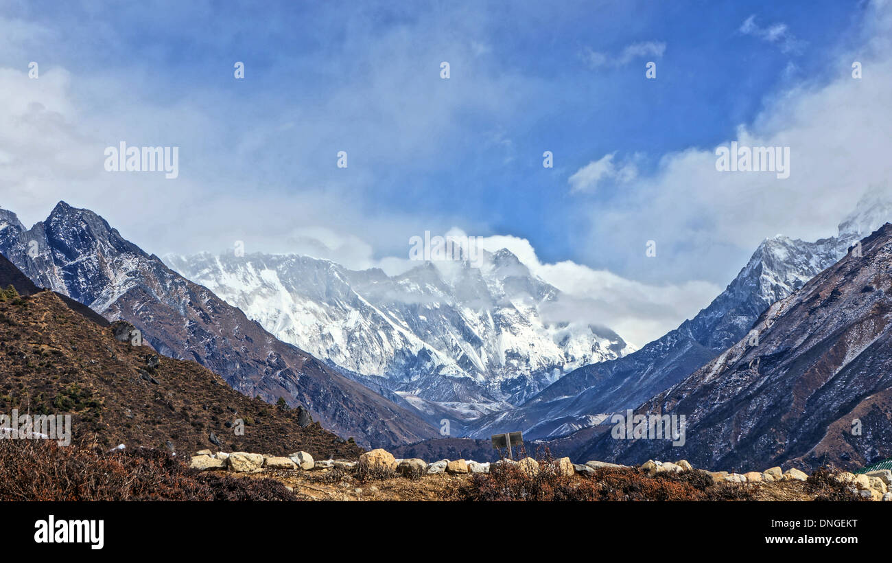 A view of the Himalayas Stock Photo - Alamy