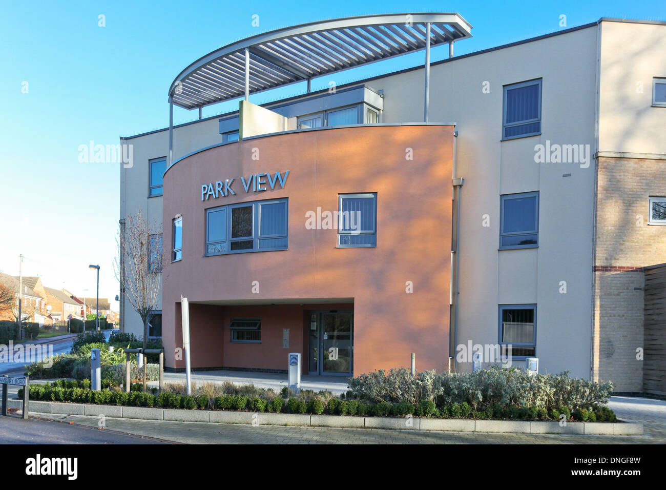 A modern office building in winter sunshine Stock Photo - Alamy