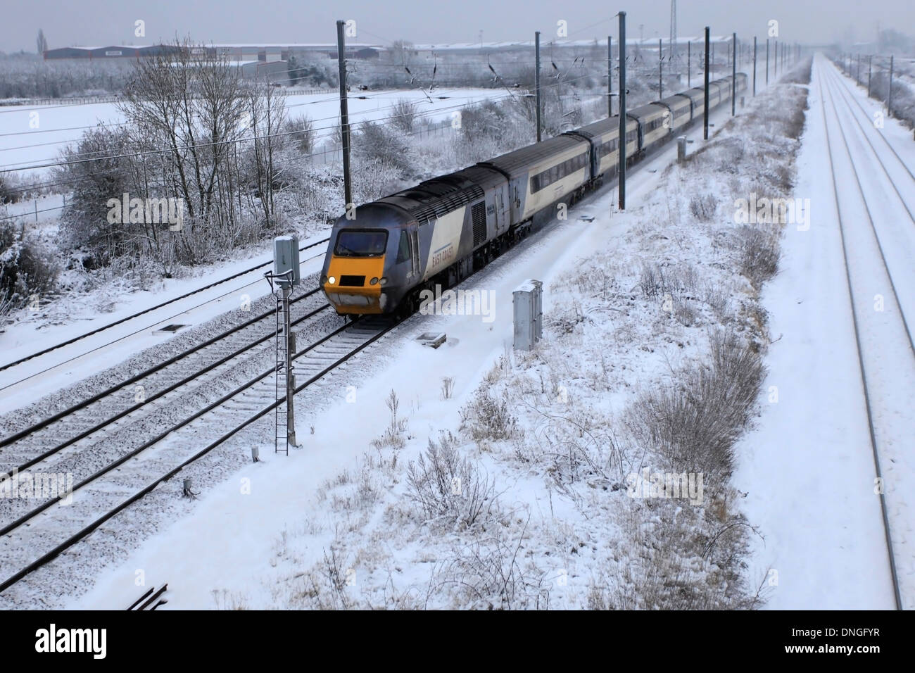 Snow high speed train hi-res stock photography and images - Alamy