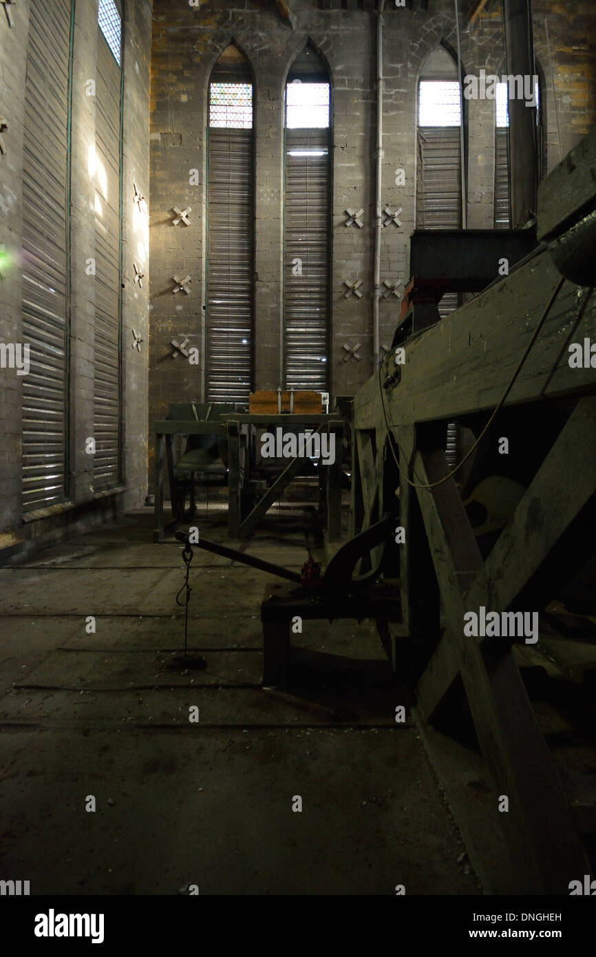 View of the room that houses 'Great Tom', the 5 ton (loud) hour bell at ...