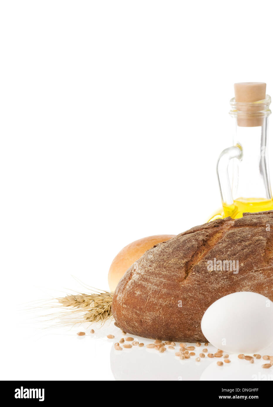 fresh bread isolated on white background Stock Photo - Alamy