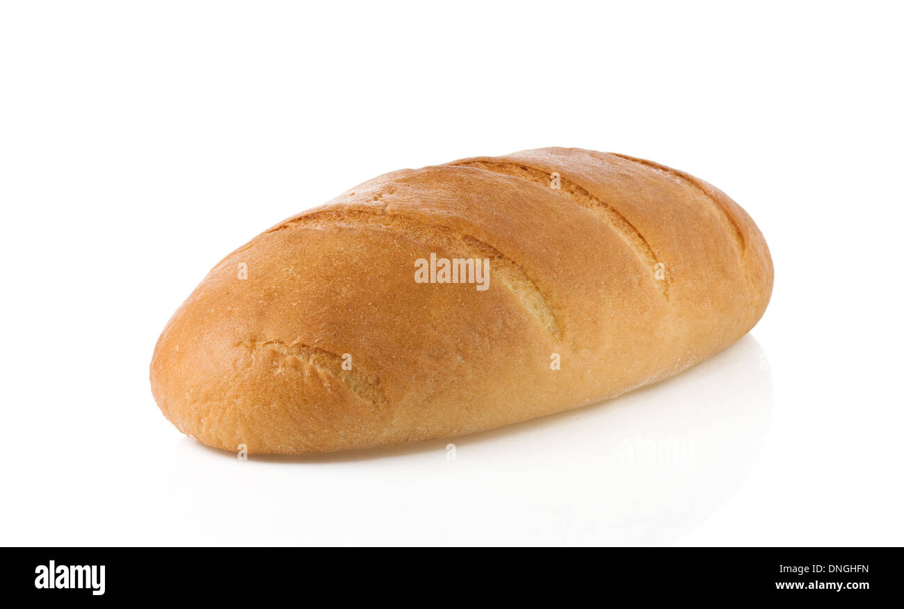 french bread isolated on white background Stock Photo - Alamy