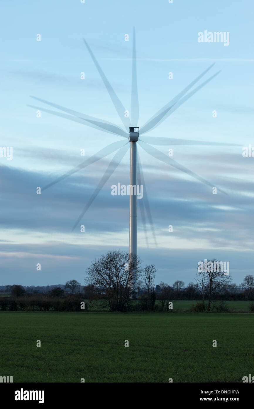Wind Turbines early in the morning Stock Photo - Alamy