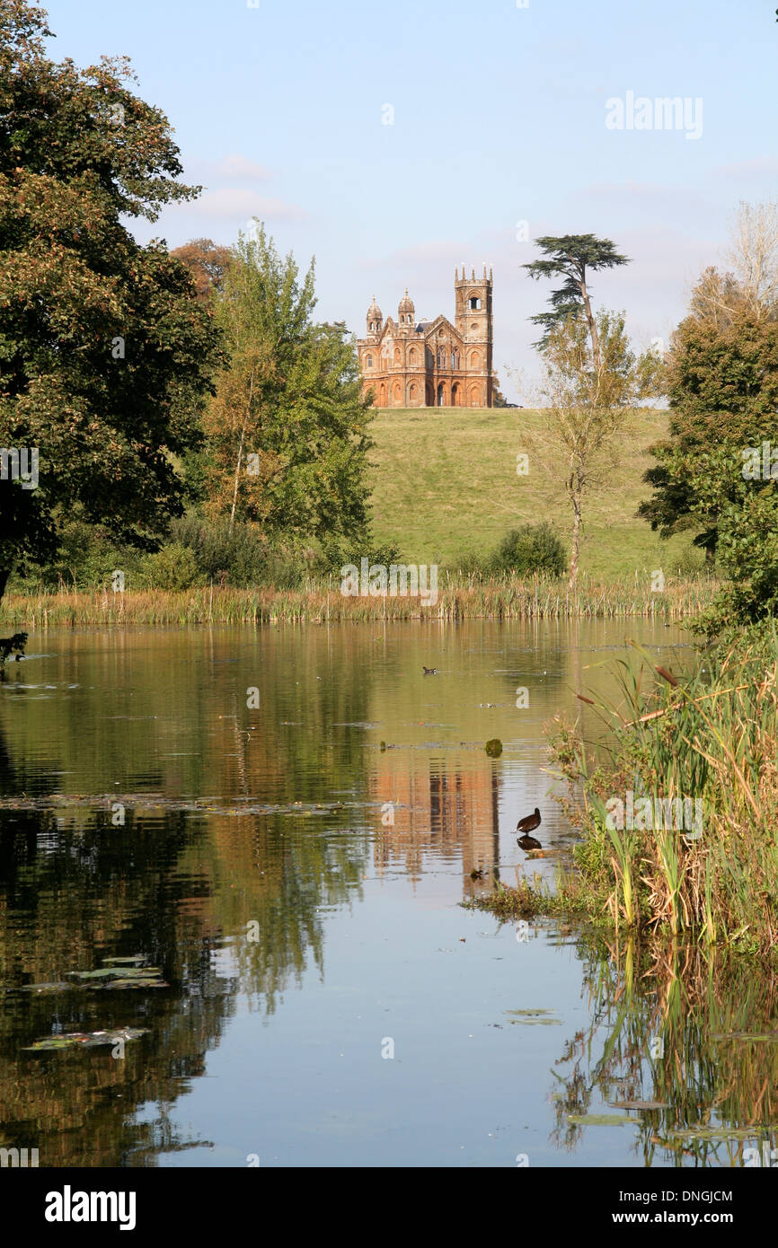 Stowe Landscaped Gardens NT Lake and Gothic Temple Buckinghamshire ...