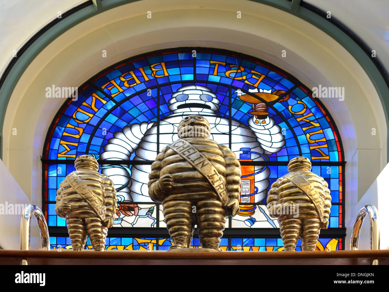 The Michelin Man, Bibendum in Bibendum Restaurant London Stock Photo ...