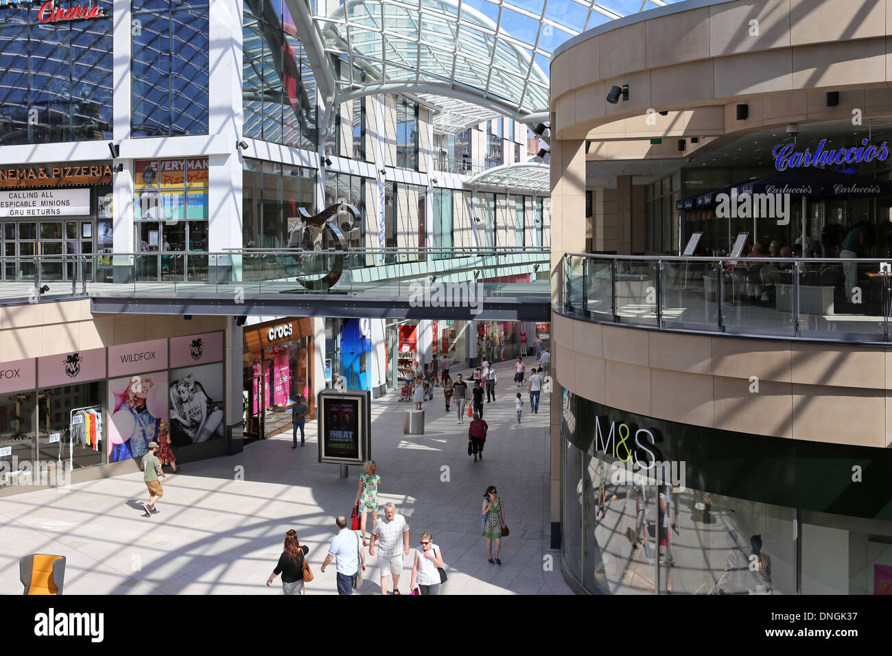 Interior of Trinity Leeds Shopping Centre Stock Photo - Alamy