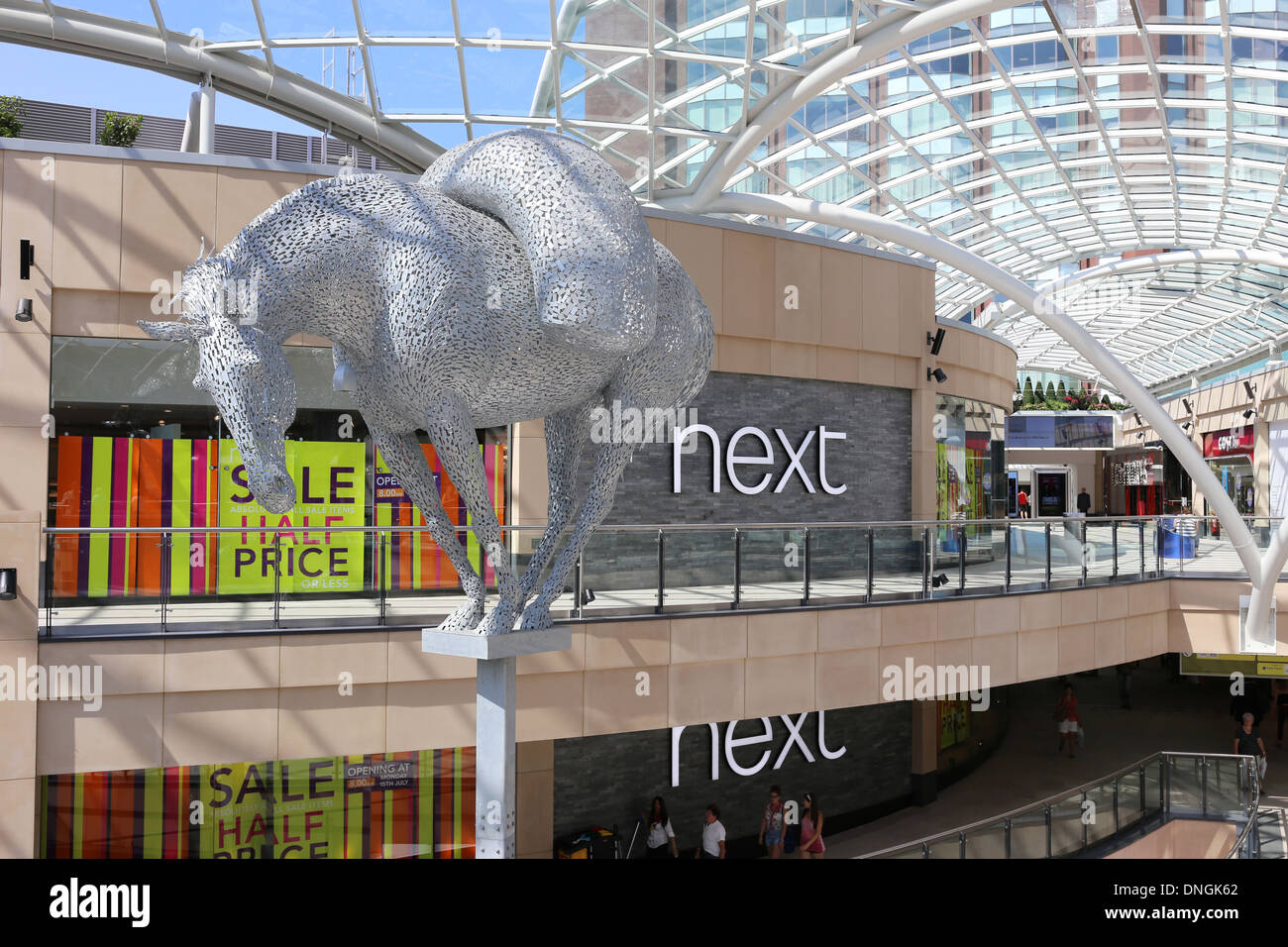 Interior of Trinity Leeds Shopping Centre showing Equus Altus Stock ...