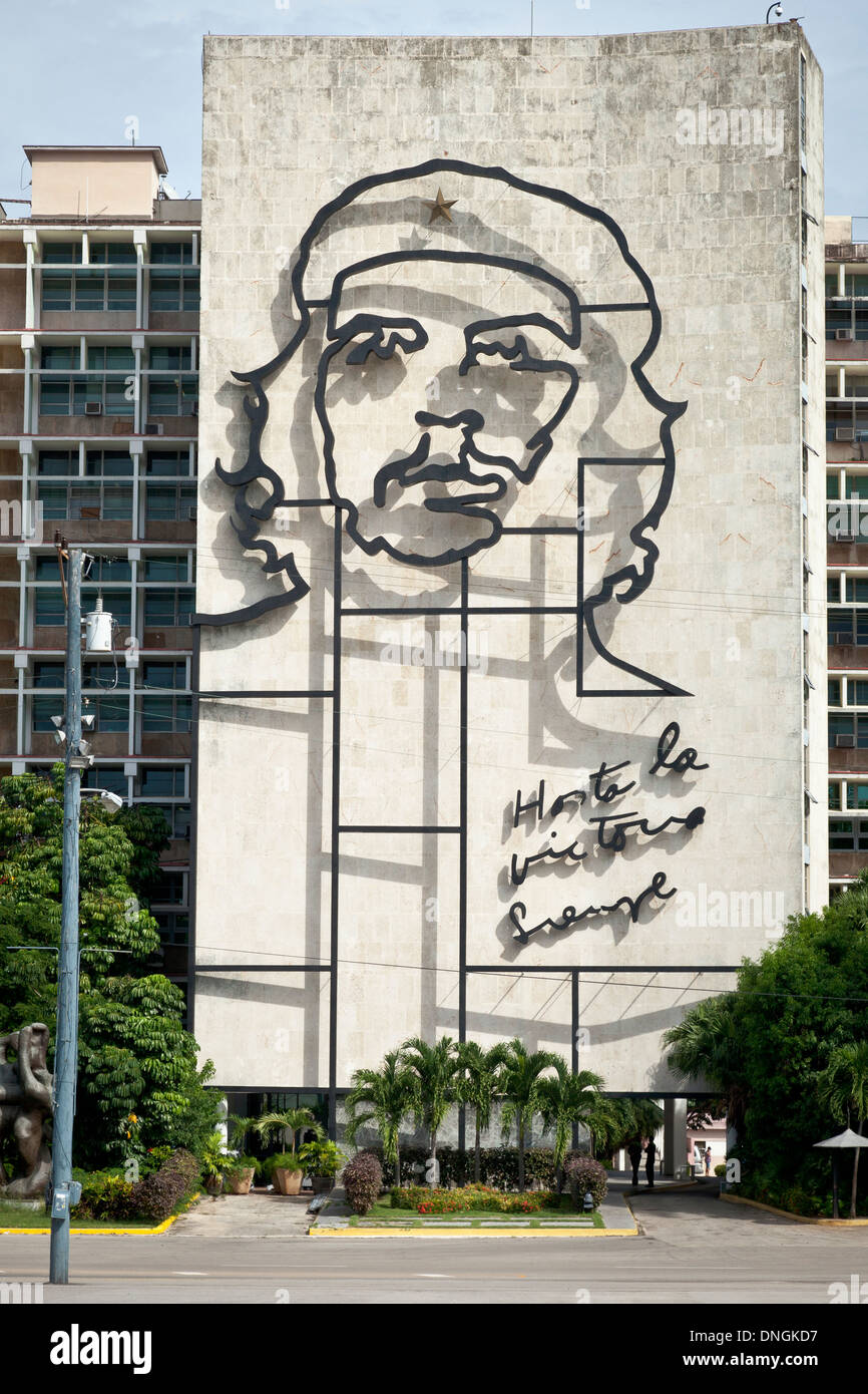 Che Guevara building, revolution square, Havana Stock Photo - Alamy