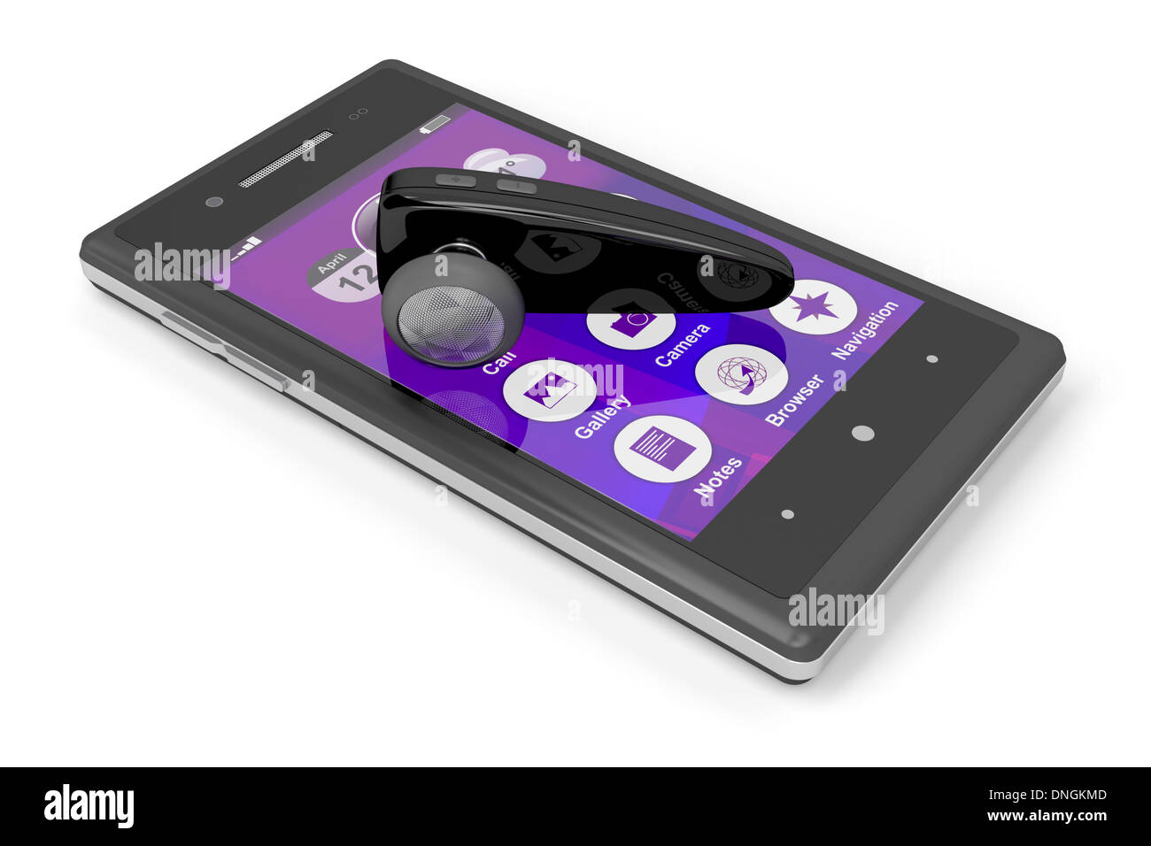 Handsfree device Cut Out Stock Images & Pictures - Alamy