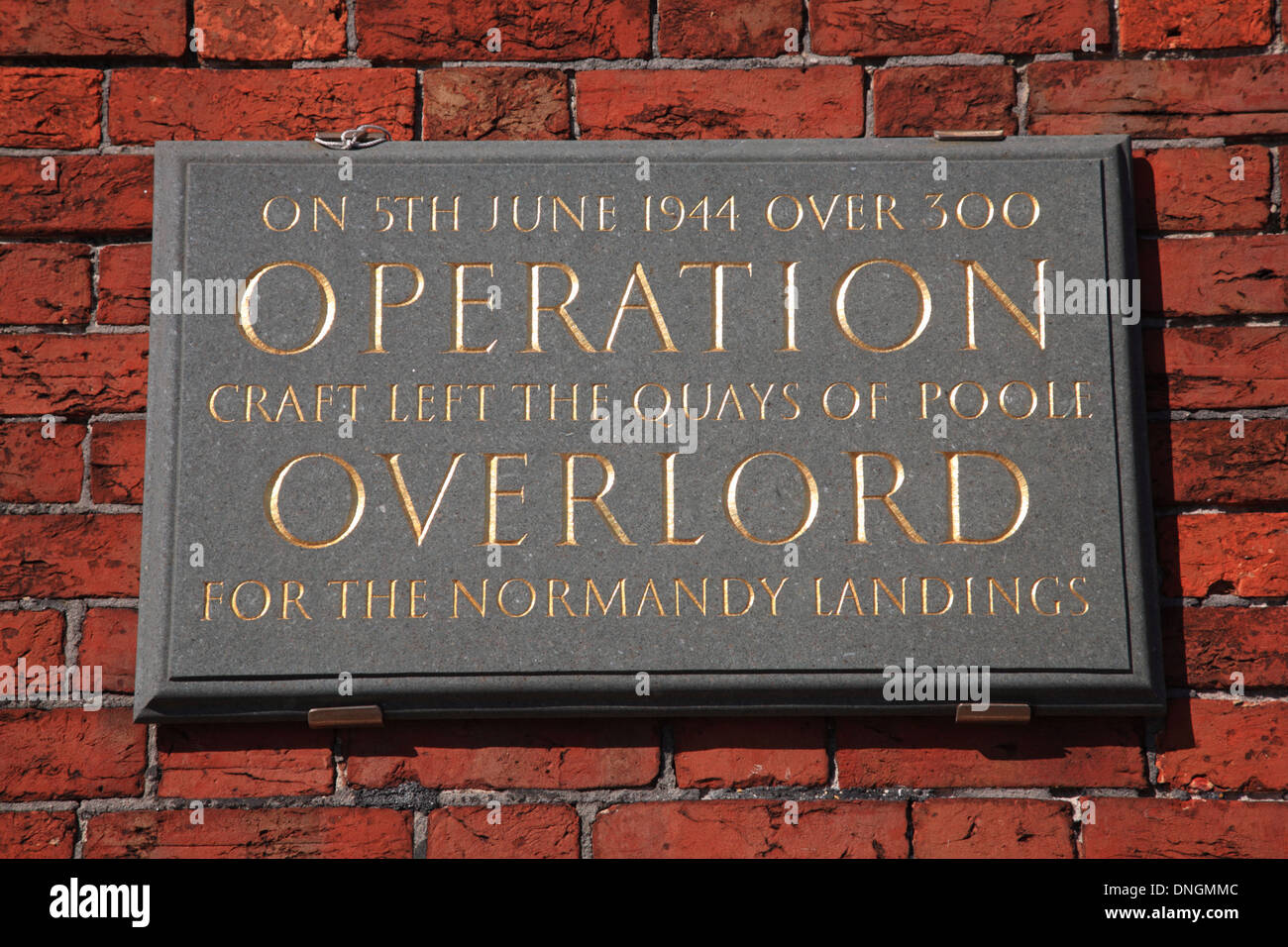 Plaque commemorating Operation Overlord, The Old Customs House, The ...