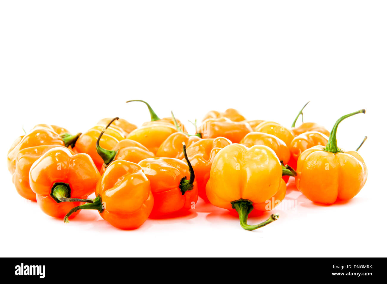 Yellow pepper with seeds Cut Out Stock Images & Pictures - Alamy