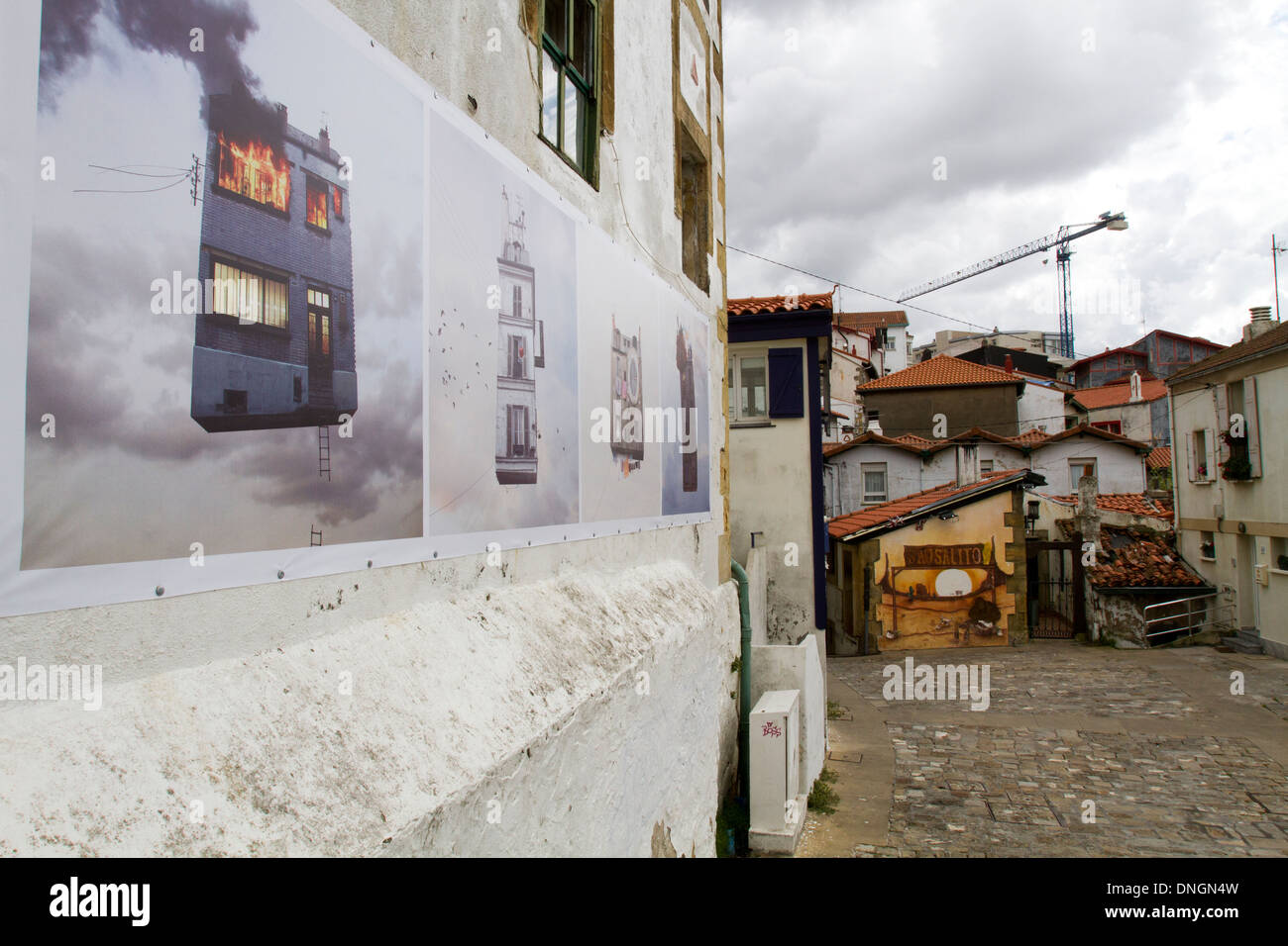 Getxo, old village house Algorta, Biscay province. Vizcaya, Basque ...