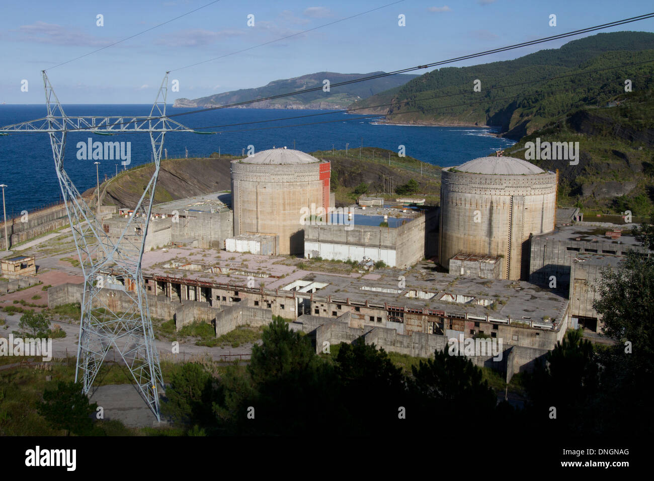 old nuclear plant in Lemoniz Pais Vasco, Spain Stock Photo - Alamy