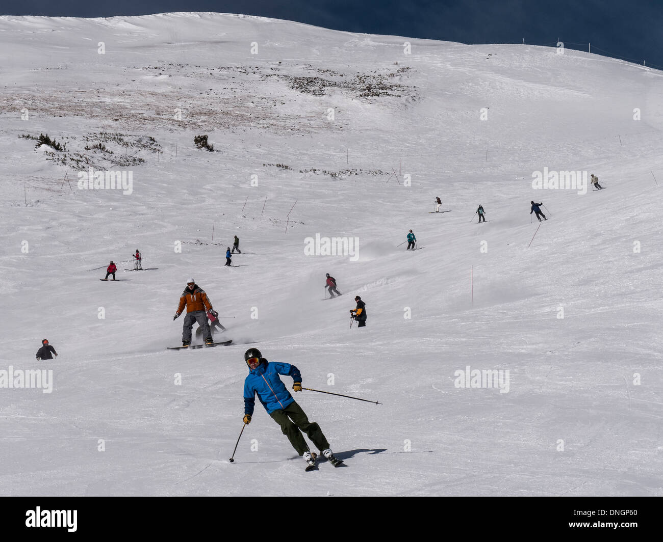 Upper slopes of the Bliss Trail below the Kensho SuperChair, Peak 6 ...