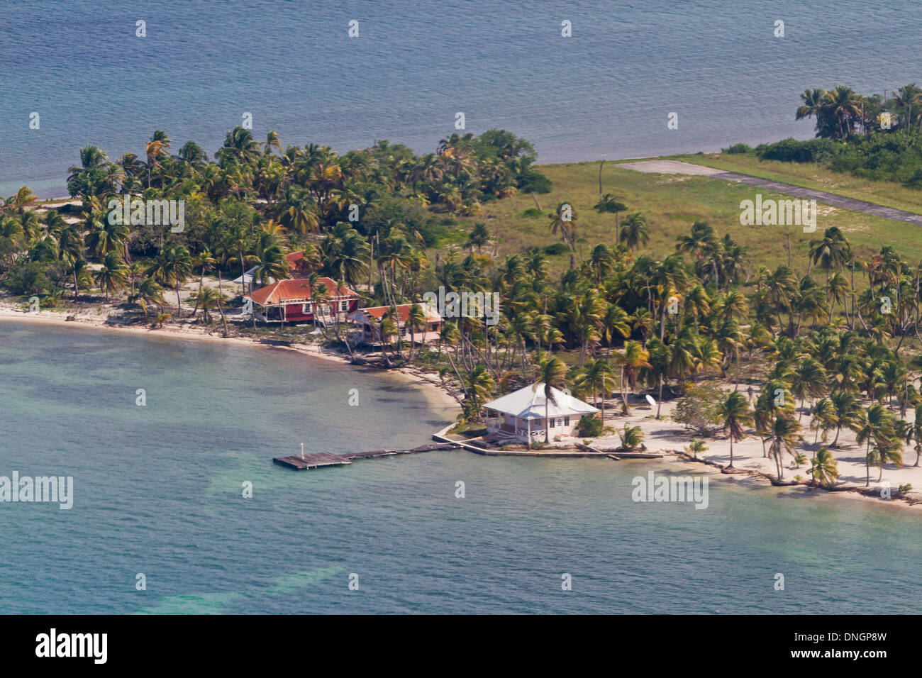 Ambergris caye belize aerial hi-res stock photography and images - Alamy