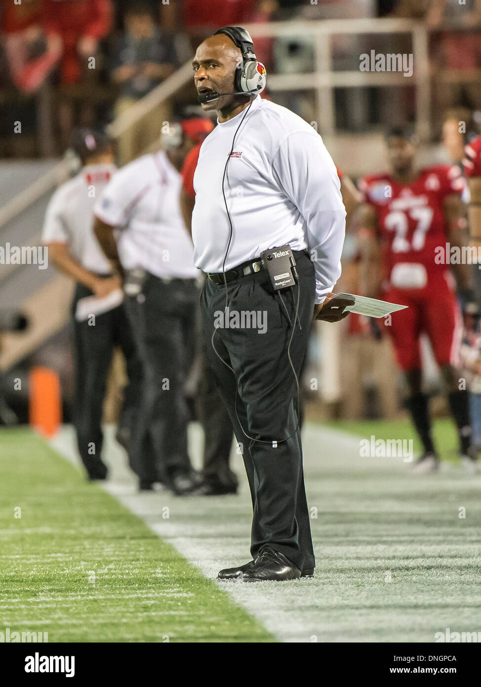 Coach Charlie Strong And Family