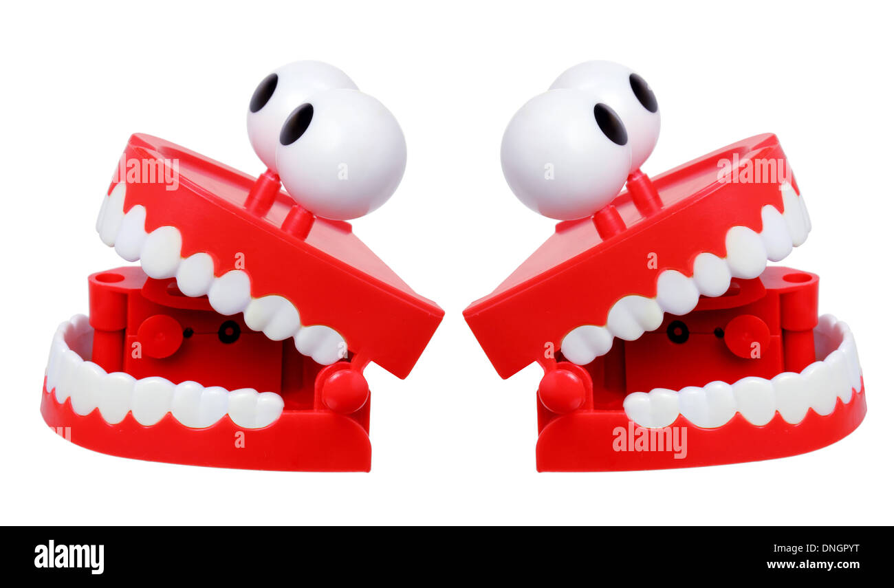 Plastic chattering teeth hi-res stock photography and images - Alamy