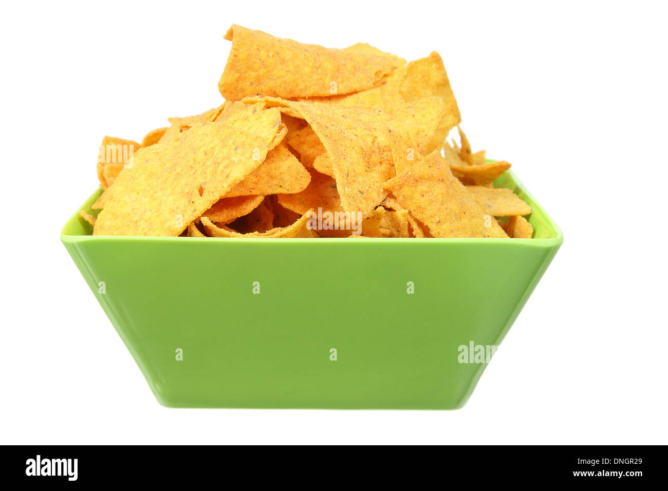 Bowl of Corn Chips Stock Photo - Alamy