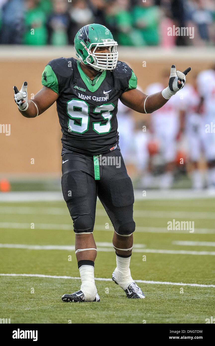 Nov. 9th, 2013:.North Texas Mean Green defensive end Brandon McCoy (93 ...