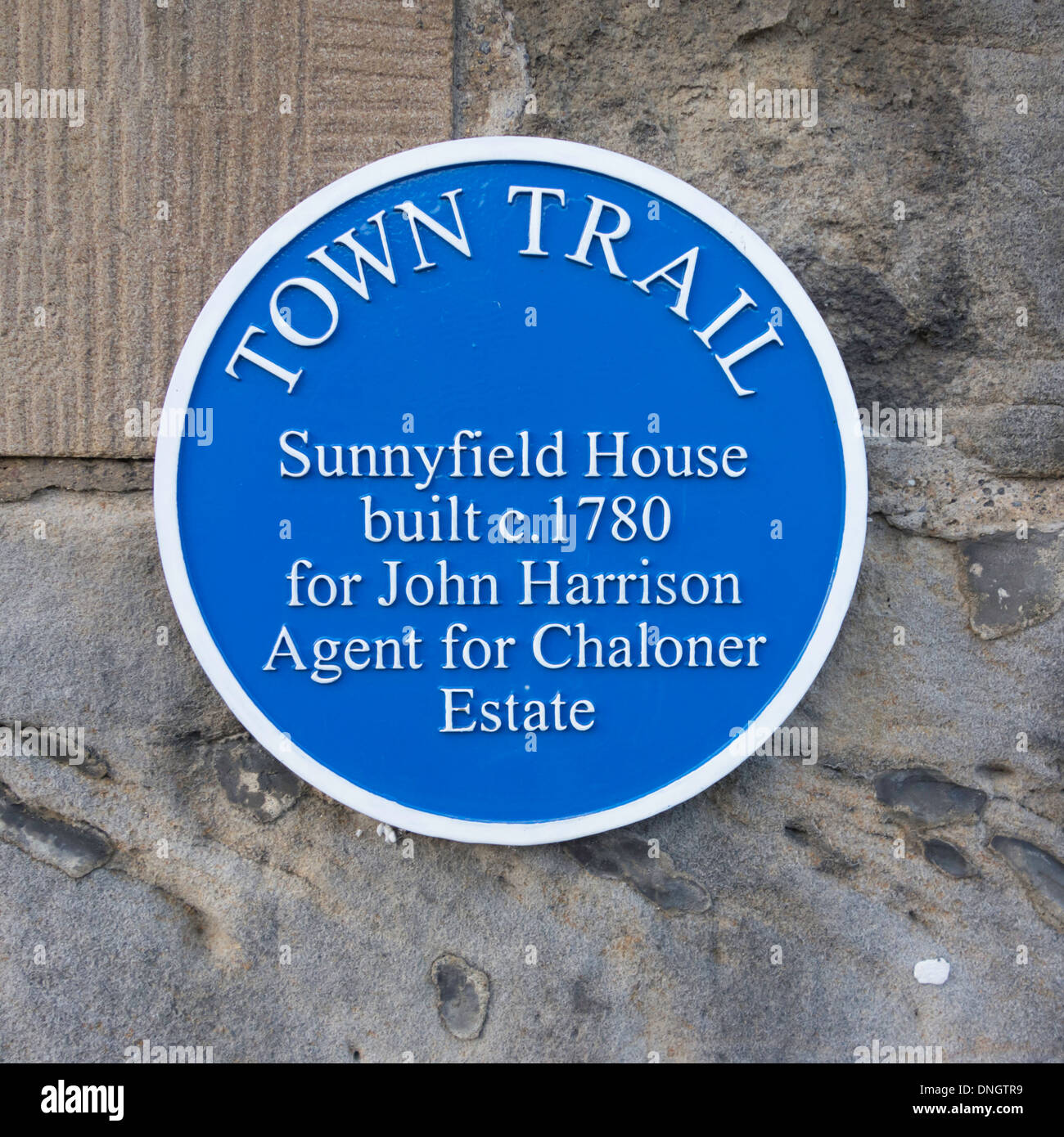 Town trail plaque hi-res stock photography and images - Alamy