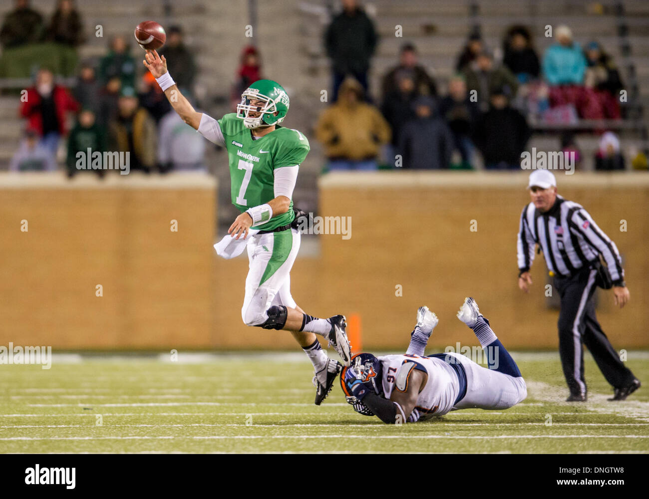 Nov. 23rd, 2013:.North Texas Mean Green quarterback Derek Thompson (7 ...