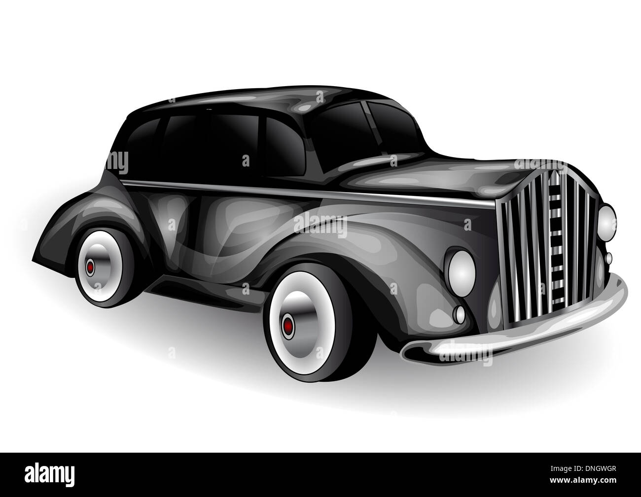 Reflection of classic car Cut Out Stock Images & Pictures - Alamy