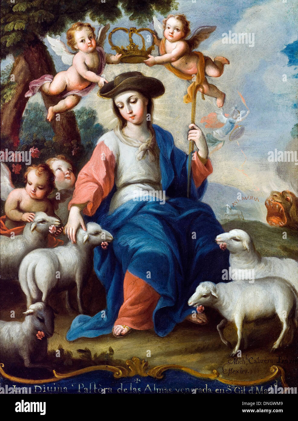 The divine shepherdess 1760 oil hi-res stock photography and images - Alamy