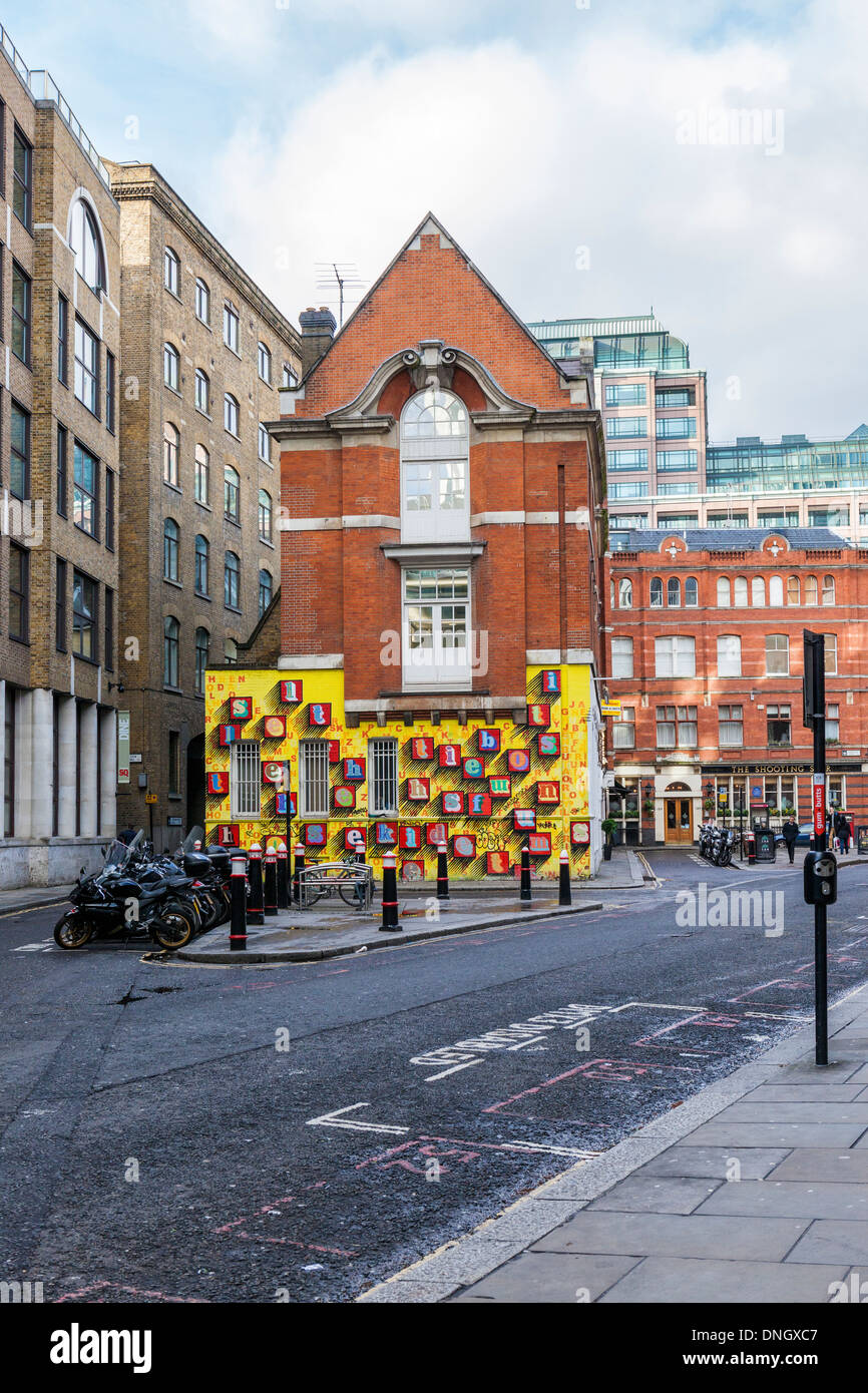 'Alphabet House', Street art by artist, Ben Eine - colourful alphabet ...