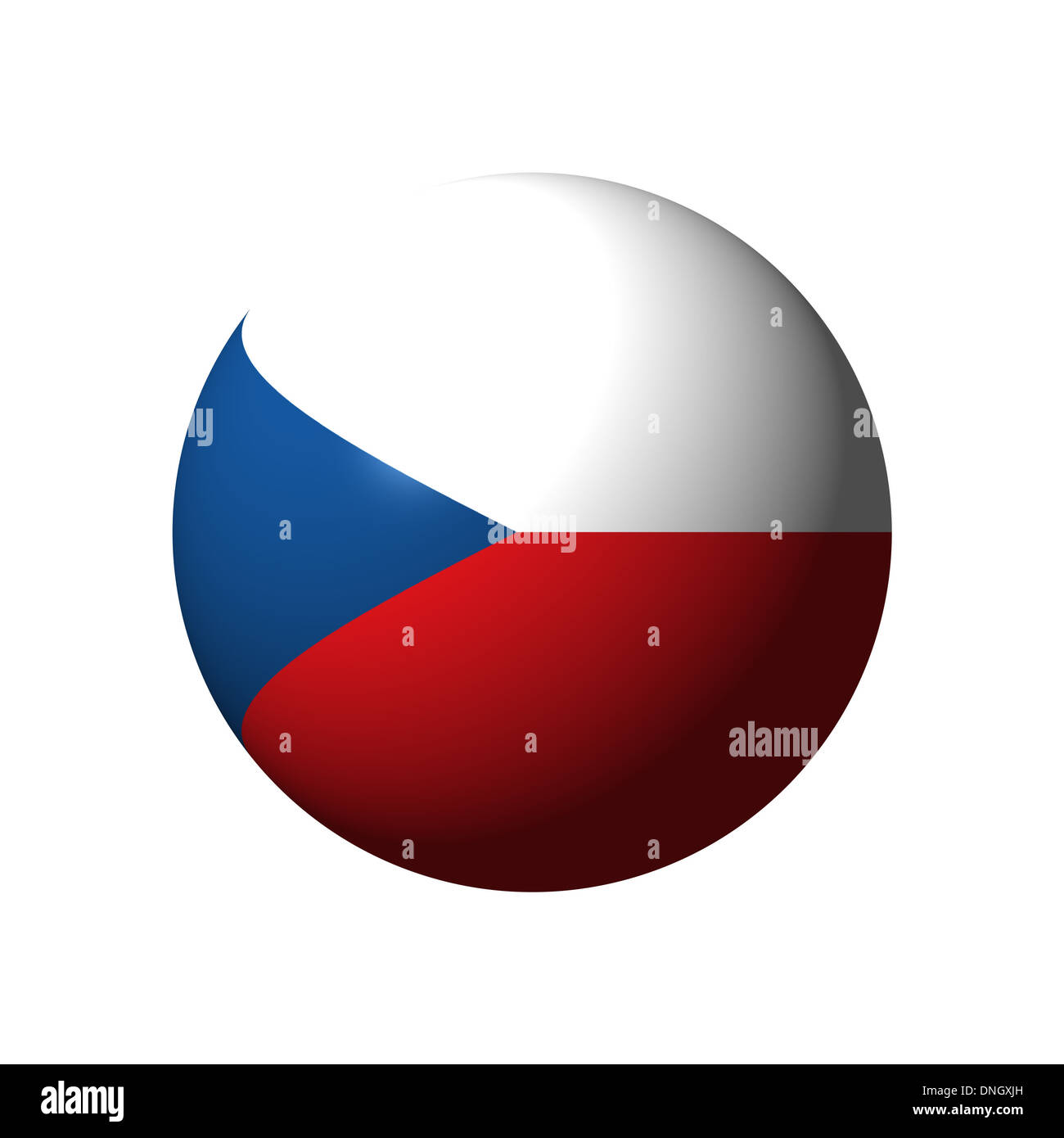 Sphere with official flag of Czech Republic Stock Photo - Alamy