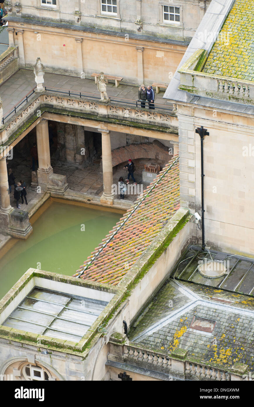 Aerial view roman baths city hi-res stock photography and images - Alamy