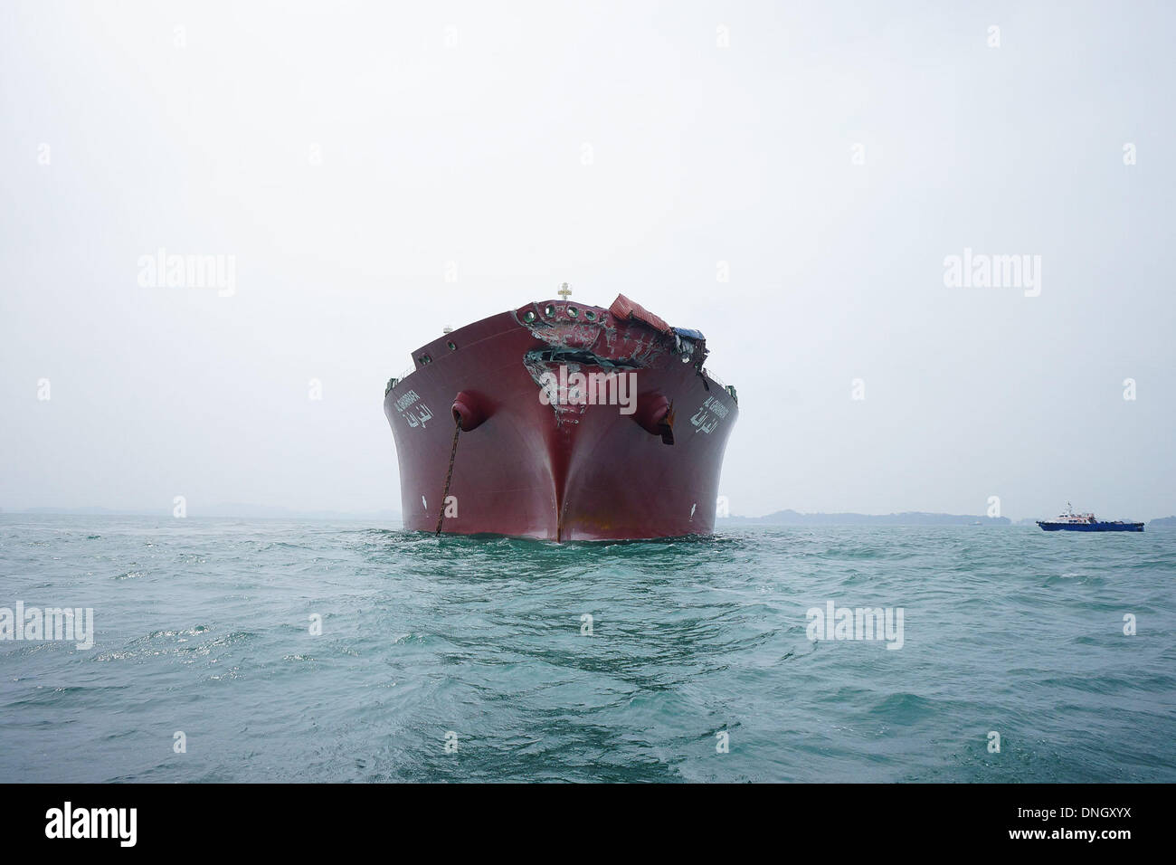 BATAM, INDONESIA, . 29th Dec, 2013. DECEMBER 29 : Collision of Two ...