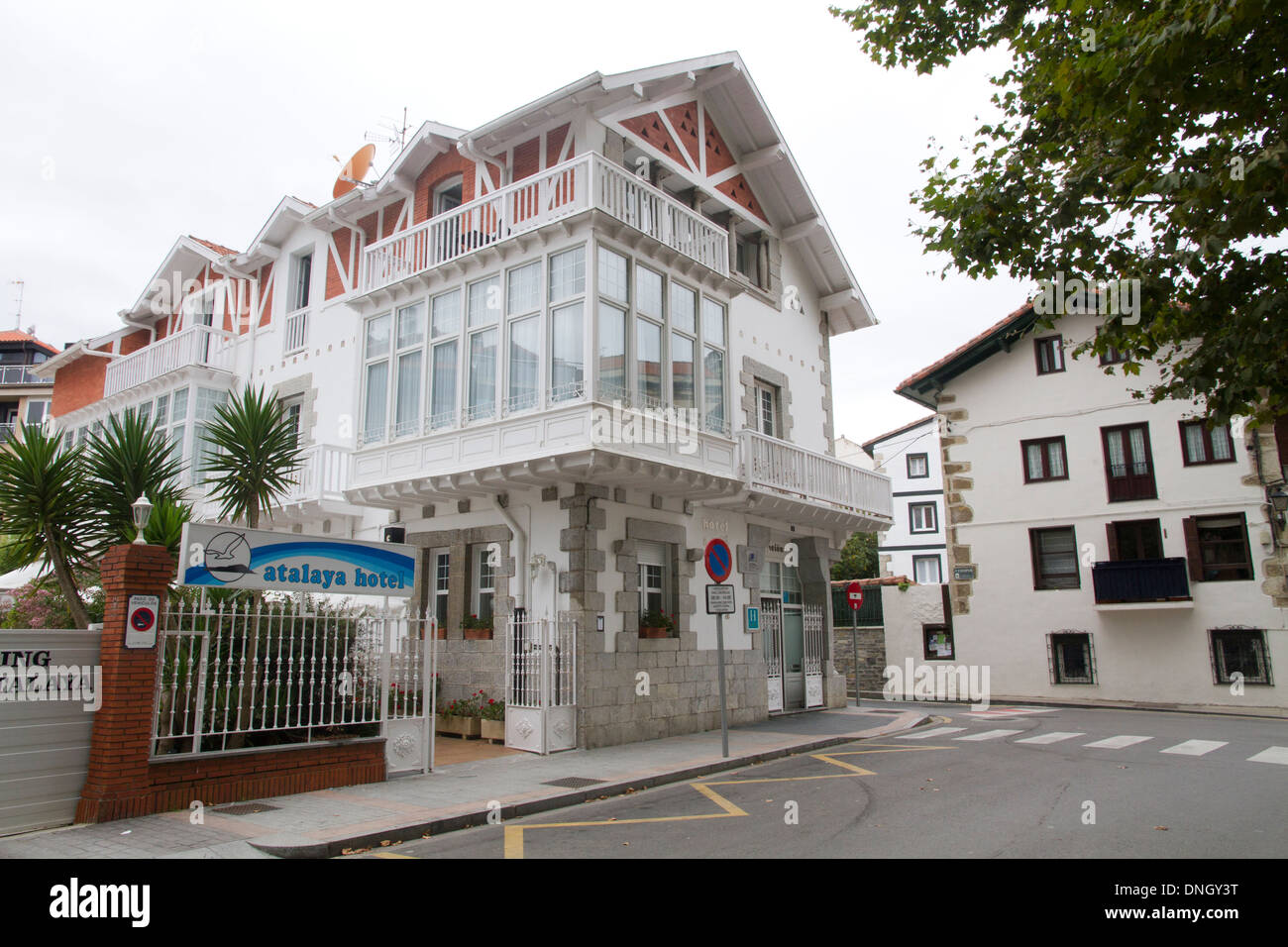 Mundaka, vizcaya, Basque country, northern Spain house typical Stock ...