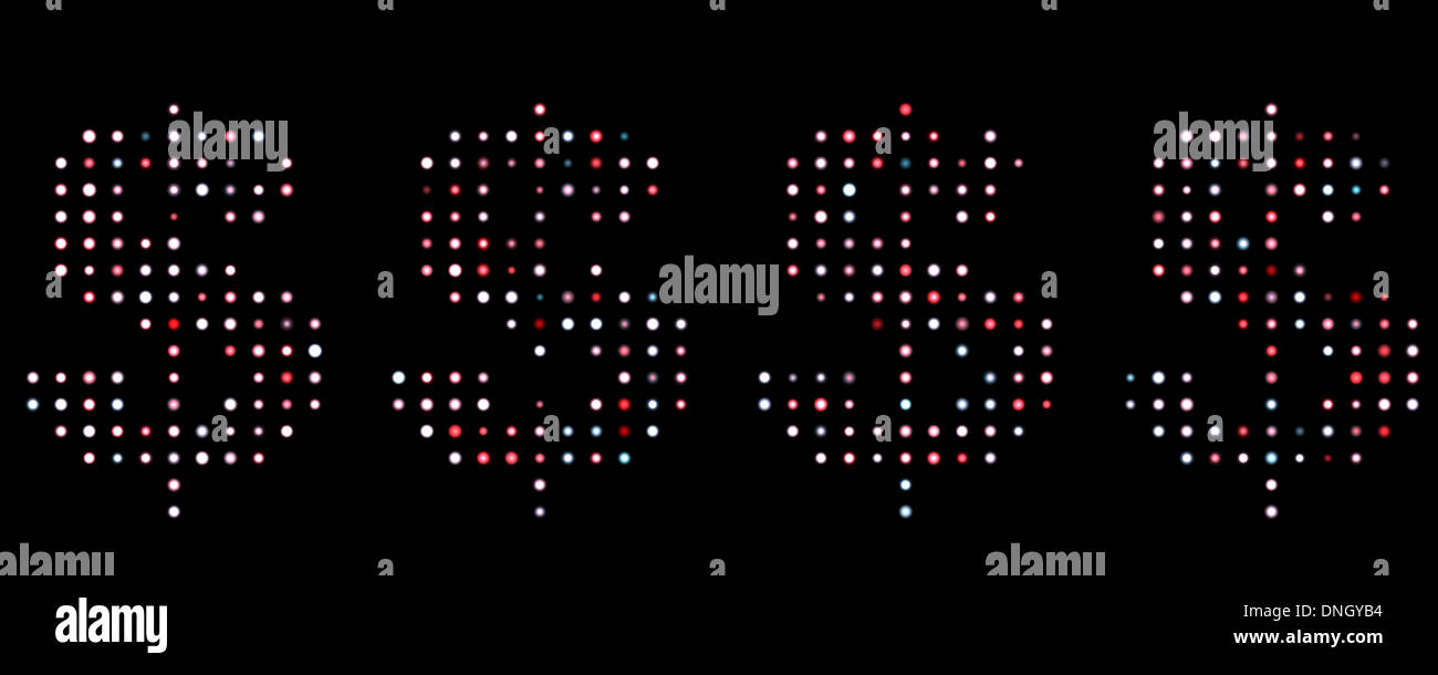 Led dollar sign Stock Photo - Alamy
